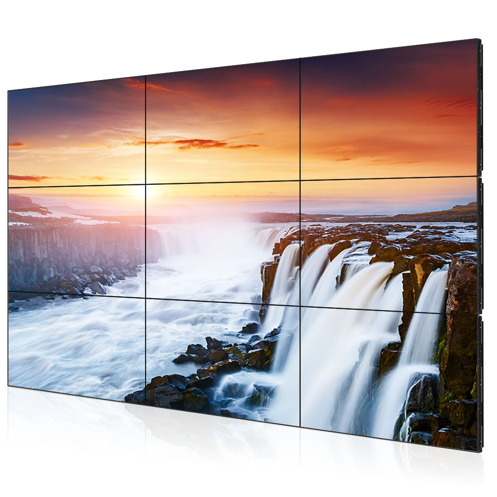 Samsung Videowall 3x3 mit 55 Zoll 0,88 mm Stegbreite inkl. passender W ...